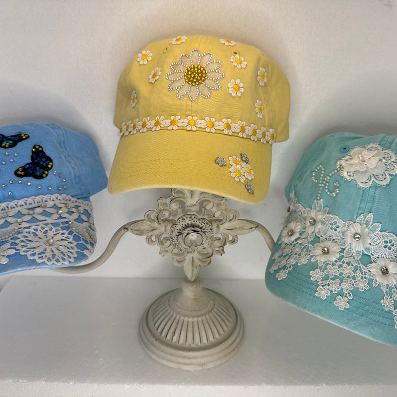 Flower Baseball Cap - Etsy