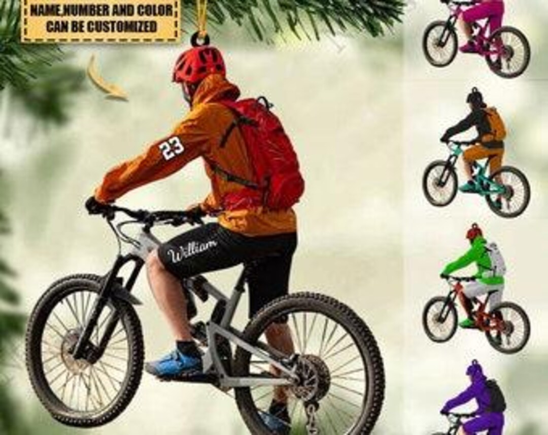 Personalised Bike Christmas Tree Decoration - Etsy