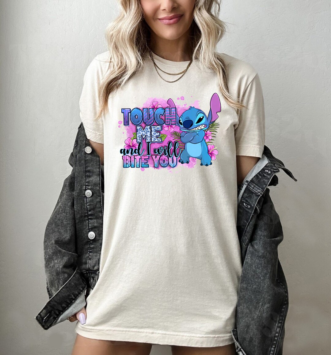 Touch Me and I Will Bite You Stitch Png Sublimation Design Download ...