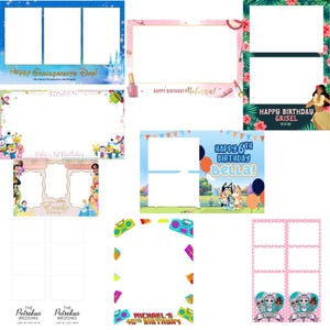 1 Custom Photo Booth Layout Template - Etsy