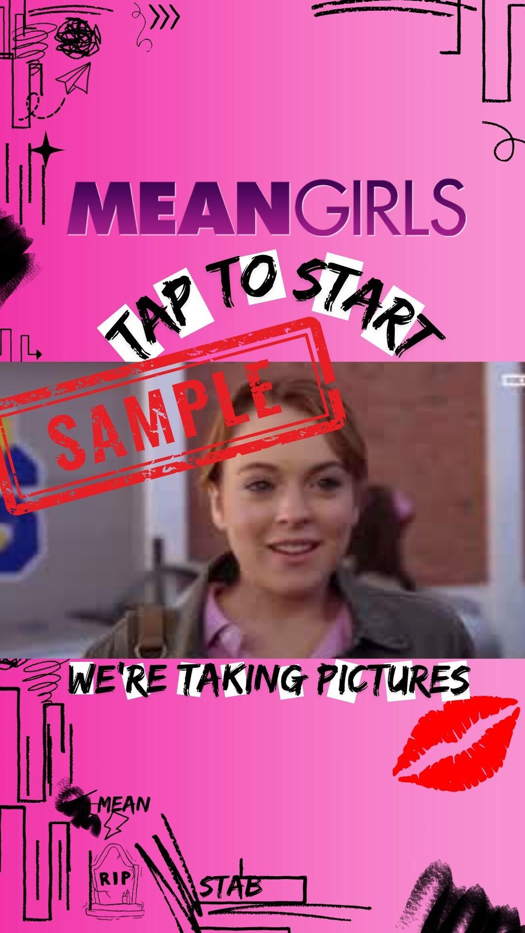 Mean Girls Mirror Photo Booth Start Screen ONLY full Theme in Our Shop ...