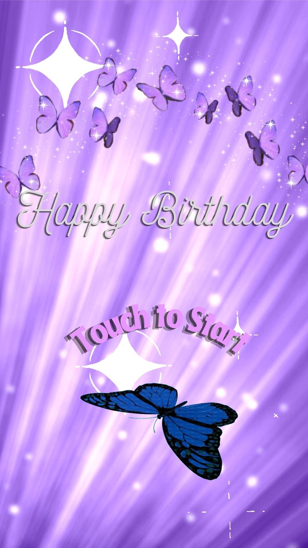 Butterfly Mirror Photo Booth Attraction Screen / Starter Screen ...