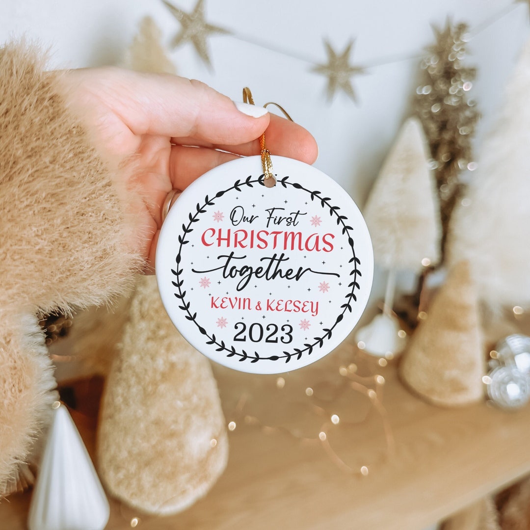 Personalized First Christmas Together Ornament, First Christmas Couples ...