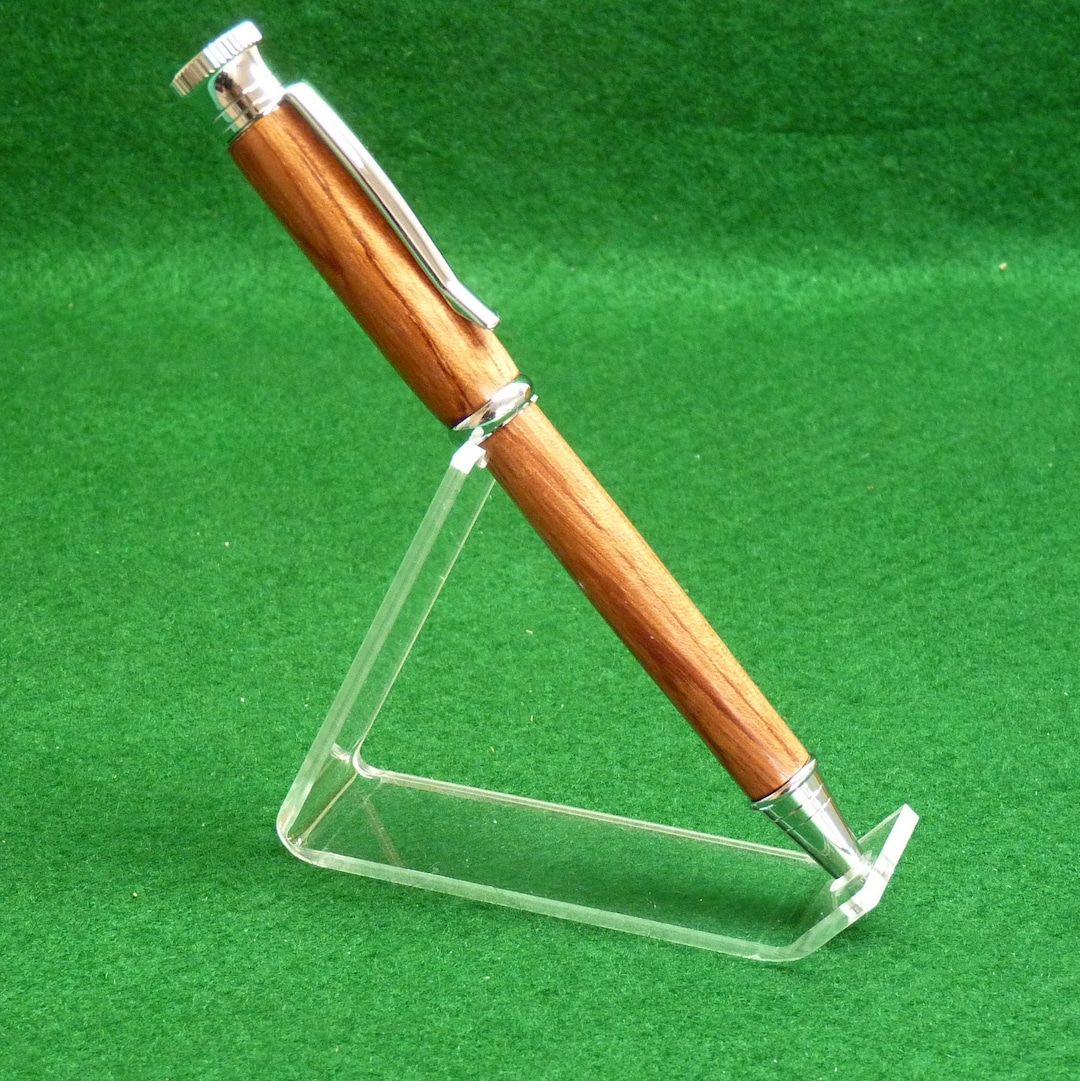 Luxury Bubinga Wood Chrome Pen Elegant Gift for Writers and ...