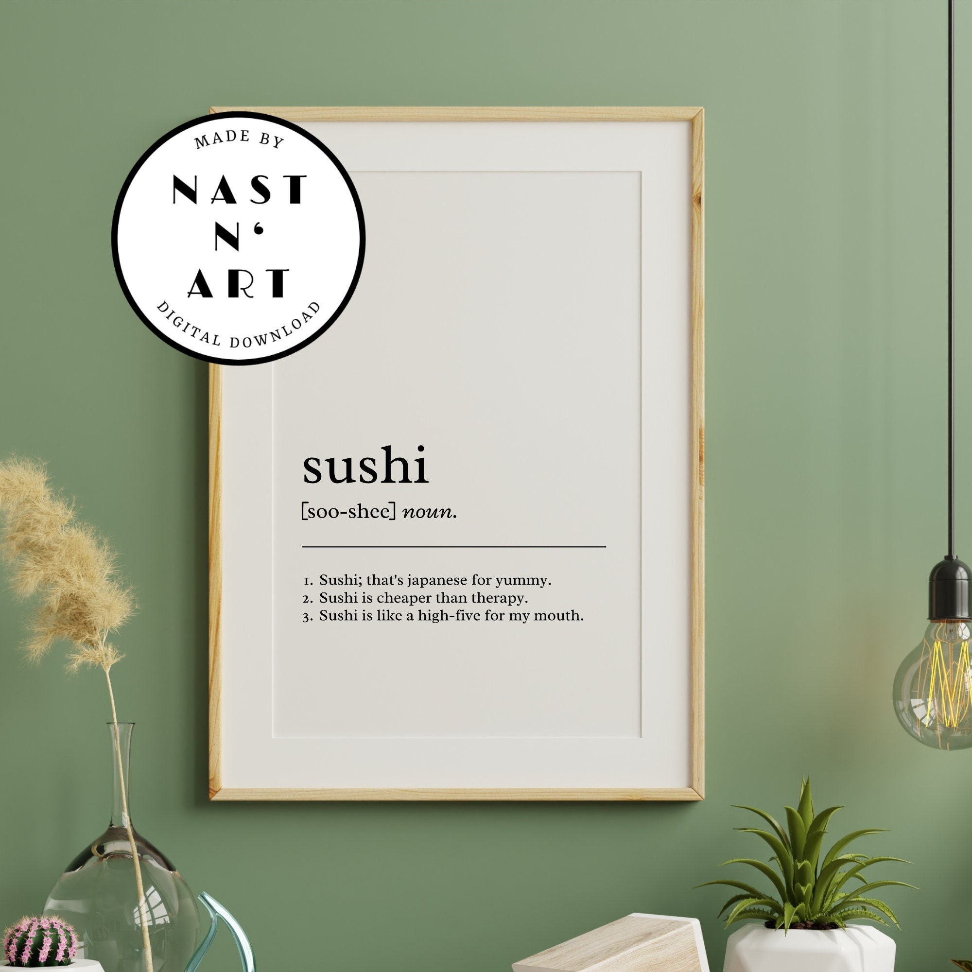 Sushi Saying Decor - Etsy