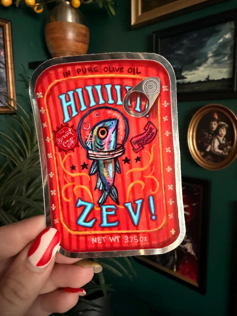 Hiiiii Zev Vinyl Sticker - Etsy
