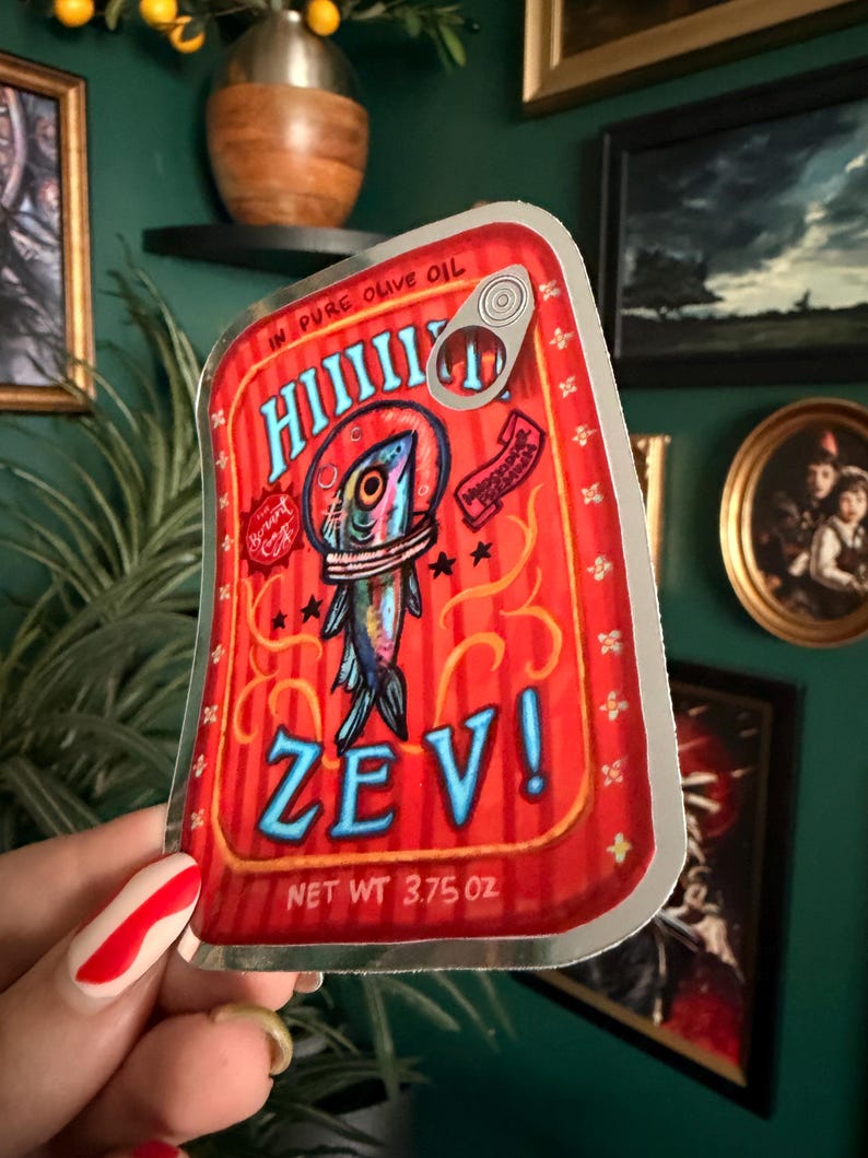 Hiiiii Zev Vinyl Sticker - Etsy