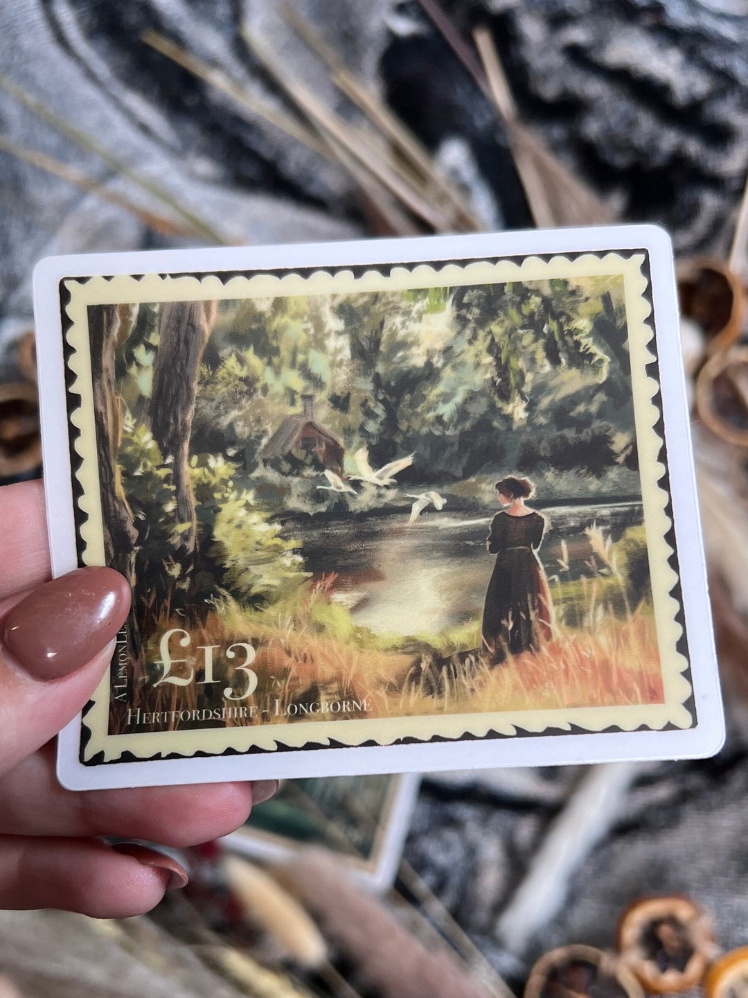 Dusk Postage Vinyl Sticker - Etsy