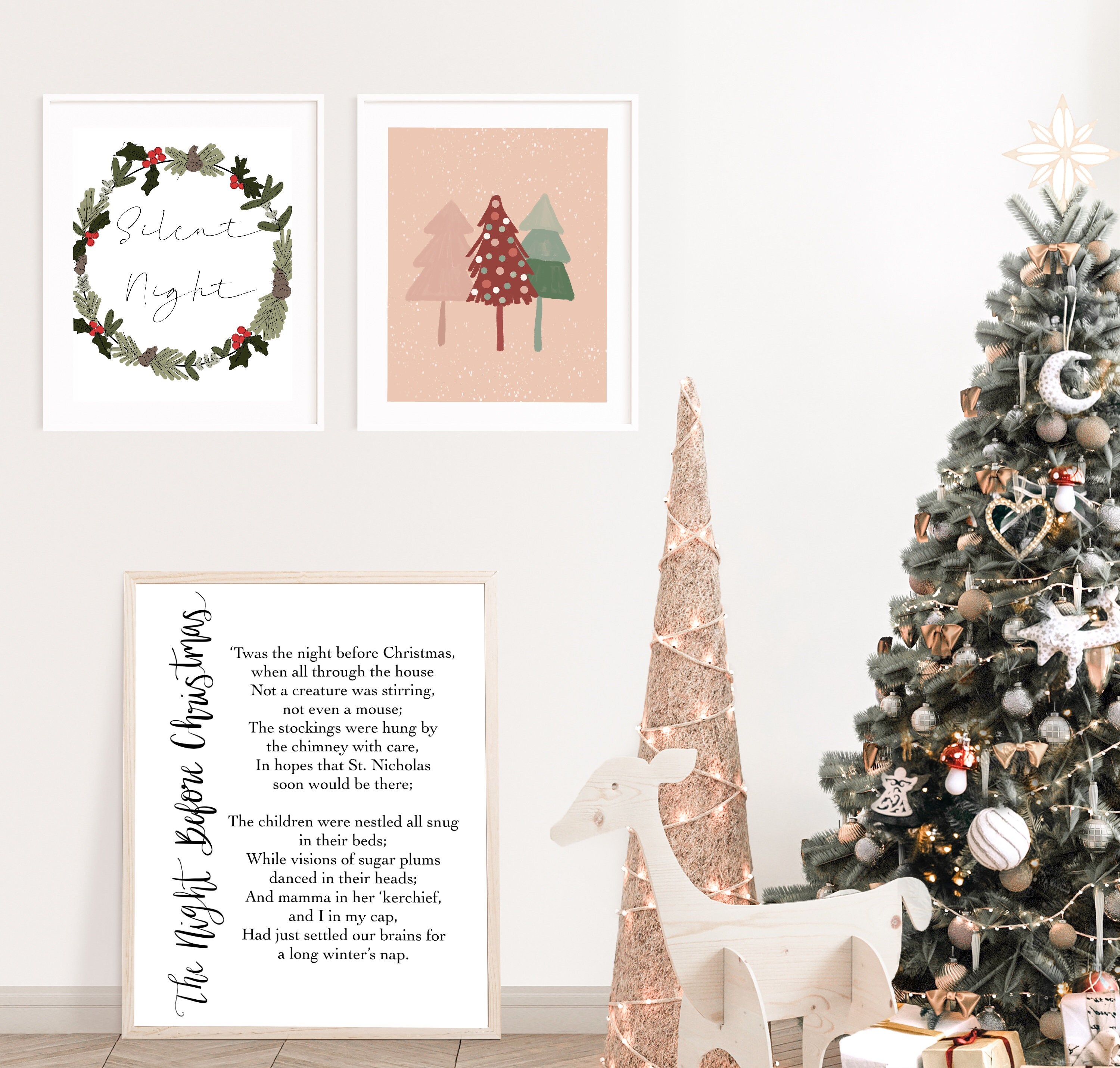 The Night Before Christmas Printable Wall Art, Christmas Print ...