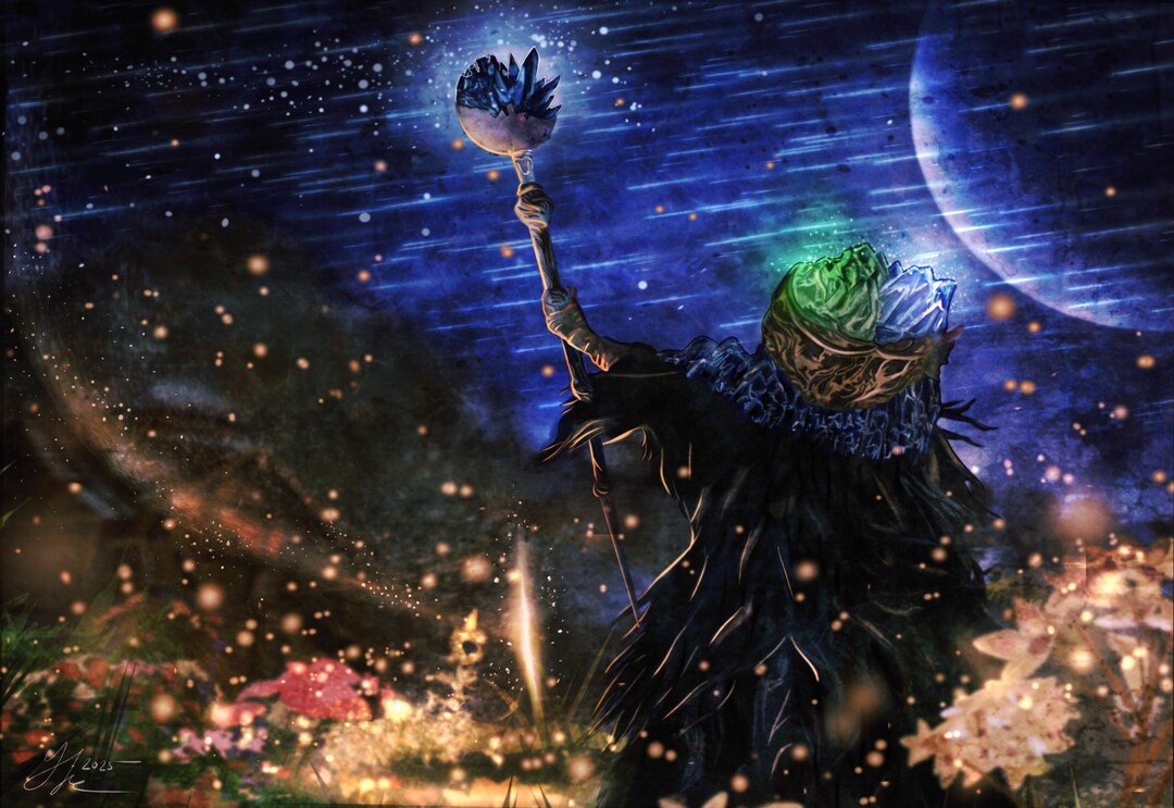 Digital Download Elden Ring Wizard Fan Art, Wall Decor, Bedroom/ Office ...