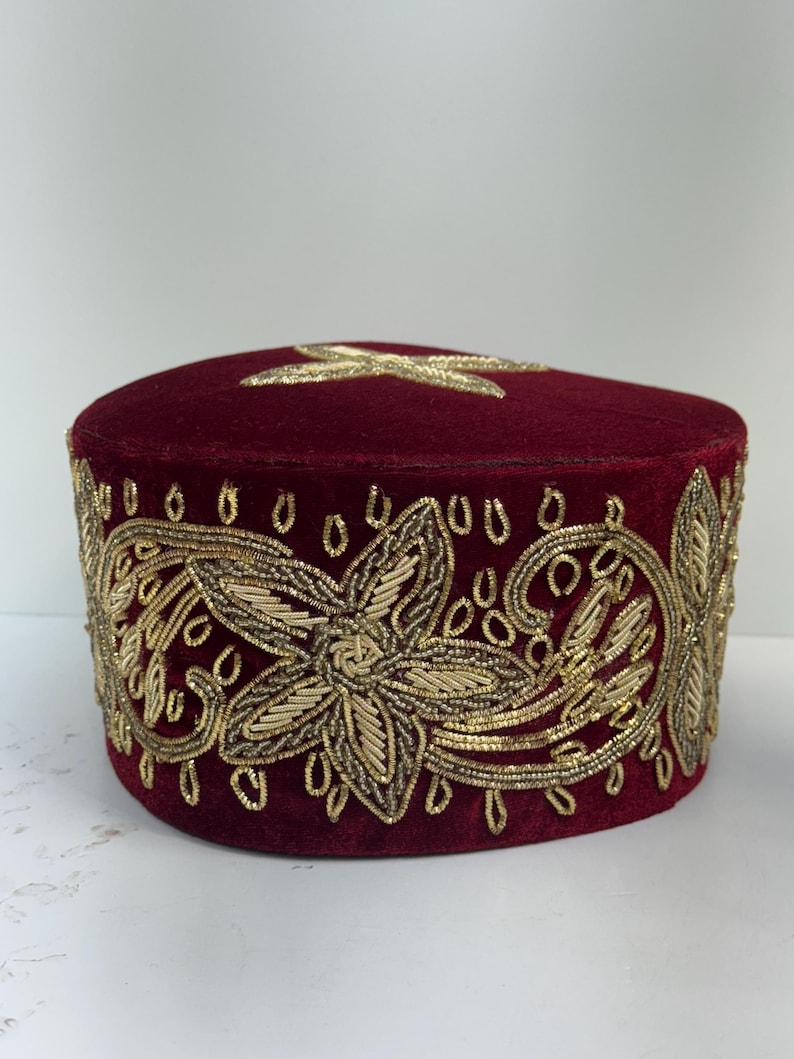Red Igbo Chieftaincy Hat: Traditional African Wedding Cap - Etsy