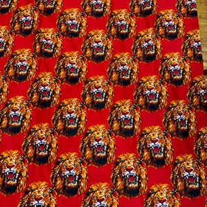 Red Isi Agu Velvet Fabric, Royal African Velvet Isi Agu Fabric Sold per ...