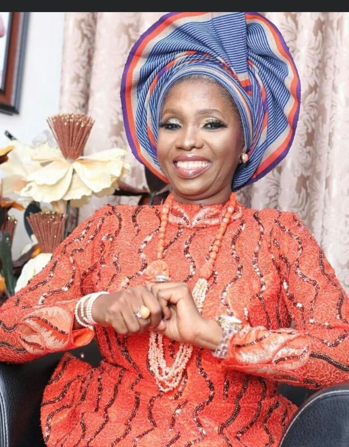 Etu Vintage Style Nigerian Traditional Wedding Aso Oke for - Etsy