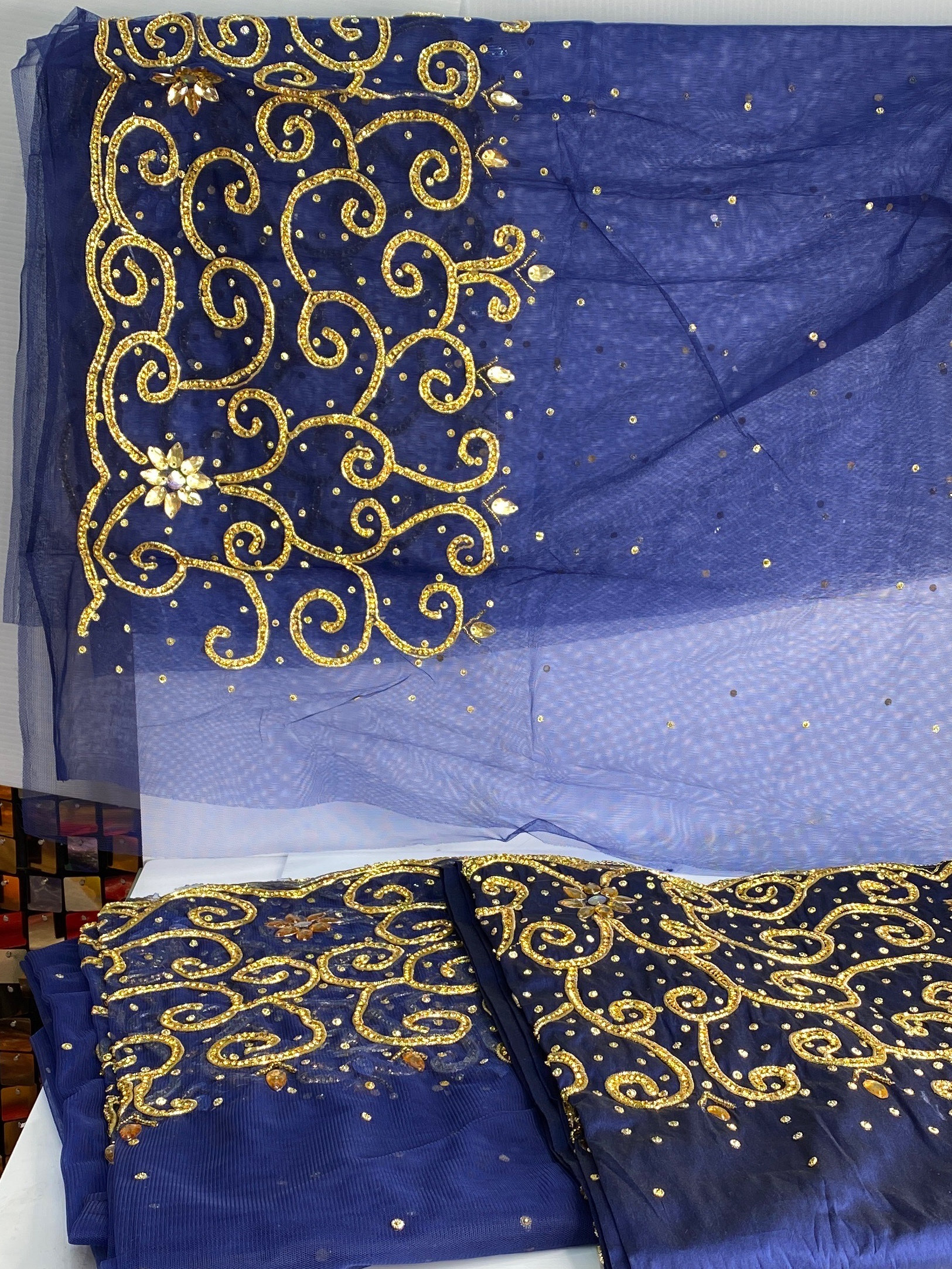 Nigerian Igbo Wedding George Lace Fabric: Traditional Bridal Blouse ...