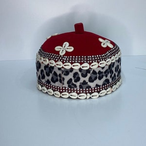 Stylish Royalty Red Igbo Hat, Benin Cap, Edo Cap, Nigerian Wedding Ibo ...