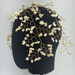 Cream Coral Bridal Headpiece: African Wedding Head Beads - Etsy
