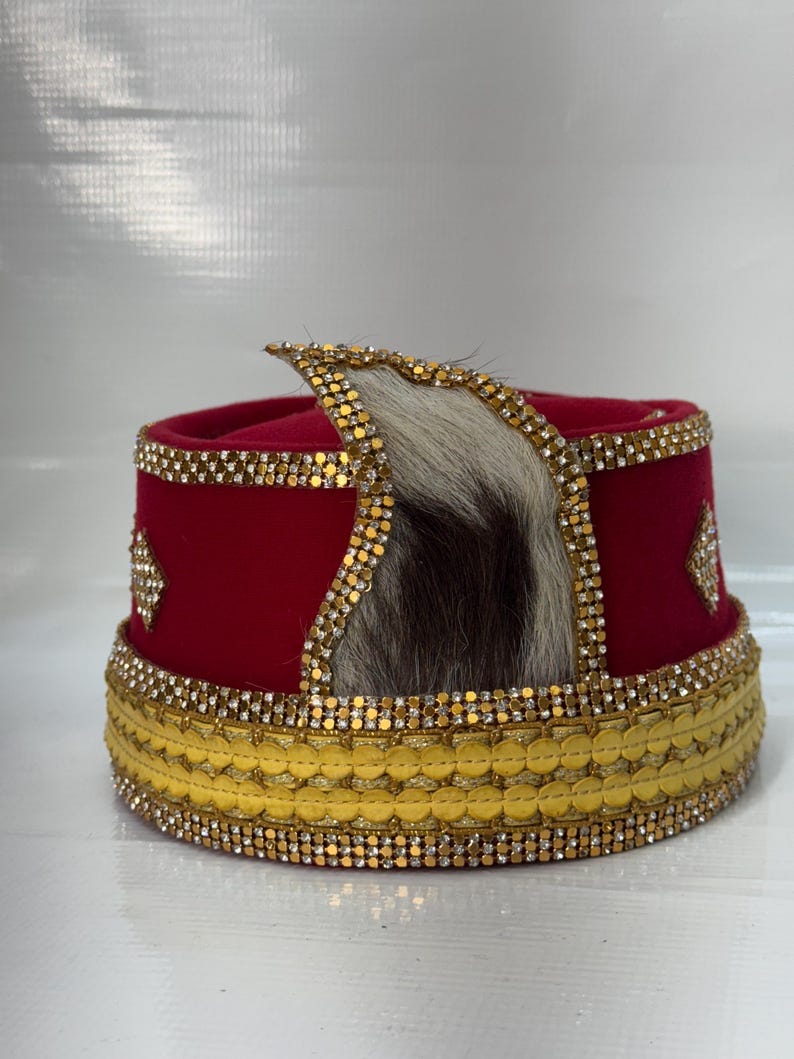 Igbo Beaded Chieftaincy Hat: African King Wedding Crown - Etsy