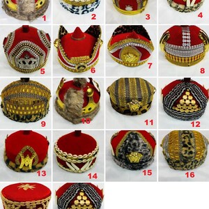 Engraved Red Igwe Hat: African Igbo Wedding King Cap - Etsy