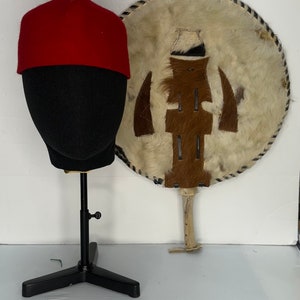 Red Igbo Beaded Cap, Ichie Hat, Isiagu Velvet Fabric, Coral Bead ...