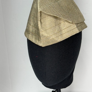 Gold Aso Oke Cap African Hats for Men, Yoruba Fila Cap, Aso Sanya Cap ...