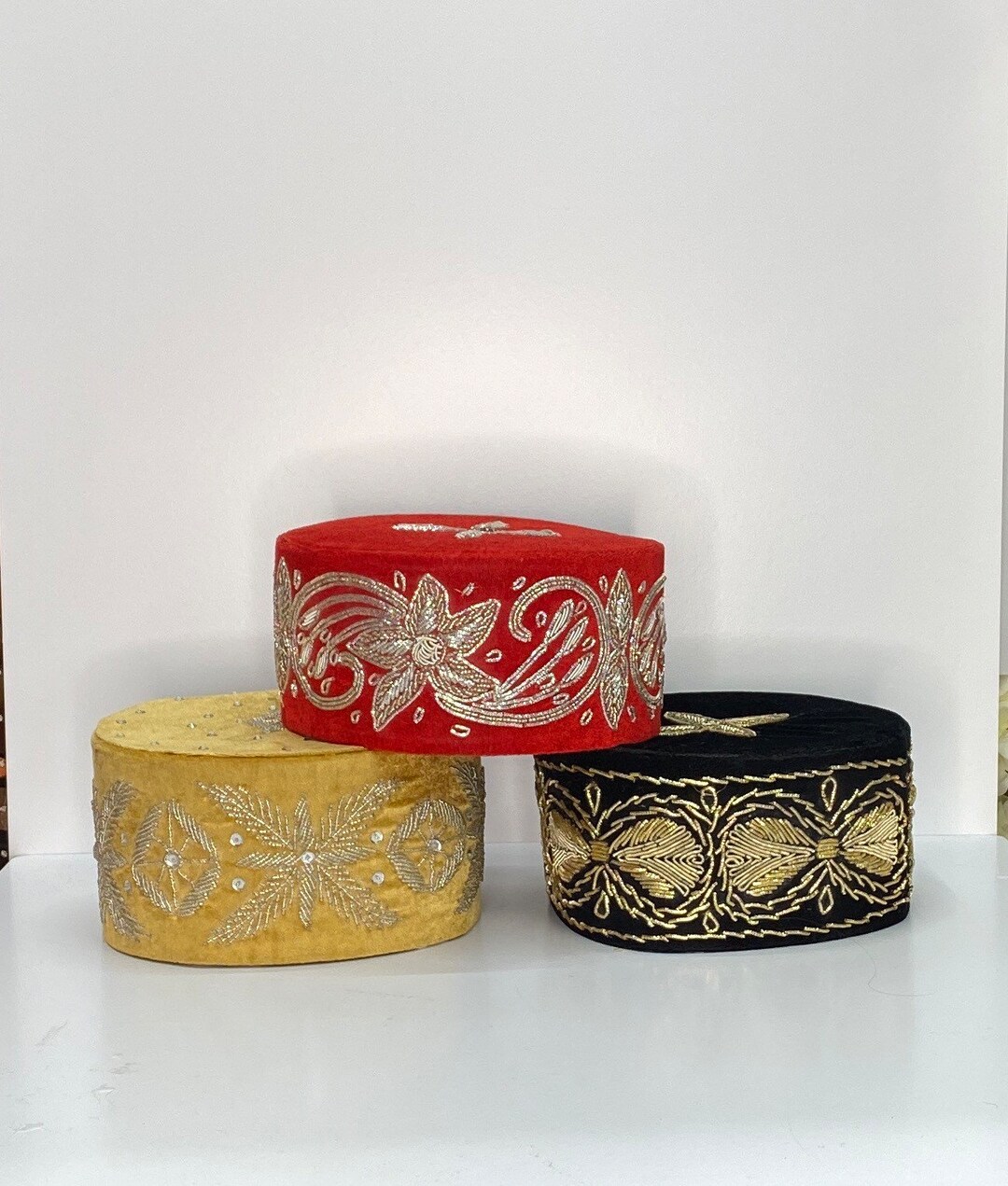 Beaded Velvet Ozo Cap: Nigerian Igbo Men's Hat - Etsy