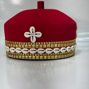 Igbo Beaded Chieftaincy Hat: African King Wedding Crown - Etsy