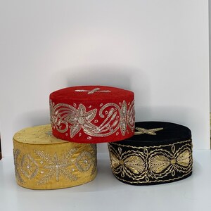 Velvet Hard Hat Lgbo Cultural Igbo Ozo Fitted Cap for African Men ...