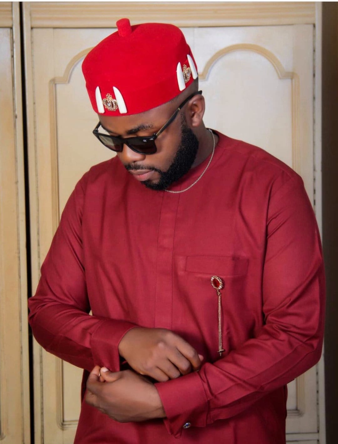 Cowries Royalty Hat/african Prince/traditional Hat/chieftaincy Hat ...