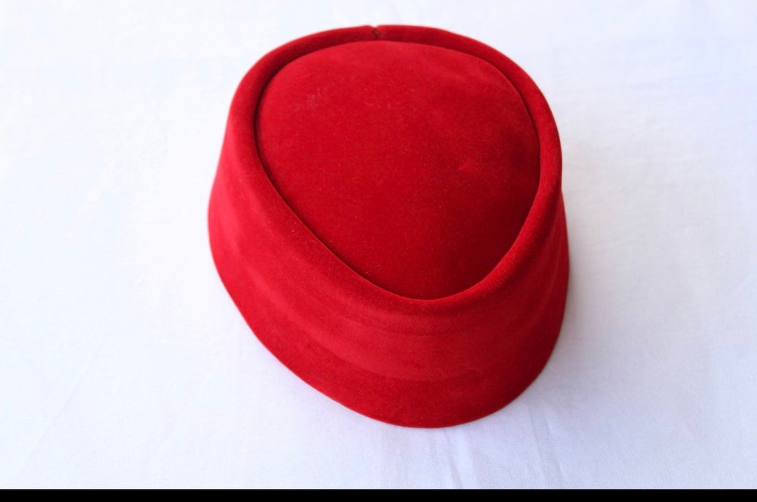 Red Igbo Cap, Traditional Cap, Igbo Nze Cap, Hausa Cap, African Hat ...