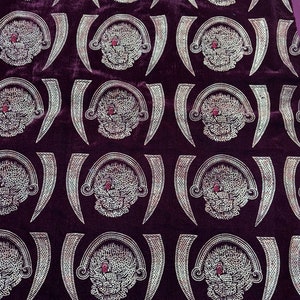 Red Isi Agu Velvet Fabric, Royal African Velvet Isi Agu Fabric Sold per ...