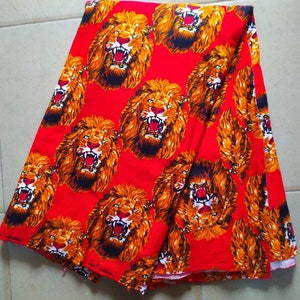 Red Isi Agu Velvet Fabric, Royal African Velvet Isi Agu Fabric Sold per ...