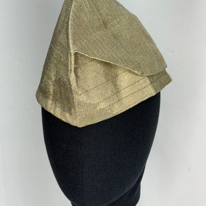 Gold Aso Oke Cap African Hats for Men, Yoruba Fila Cap, Aso Sanya Cap ...