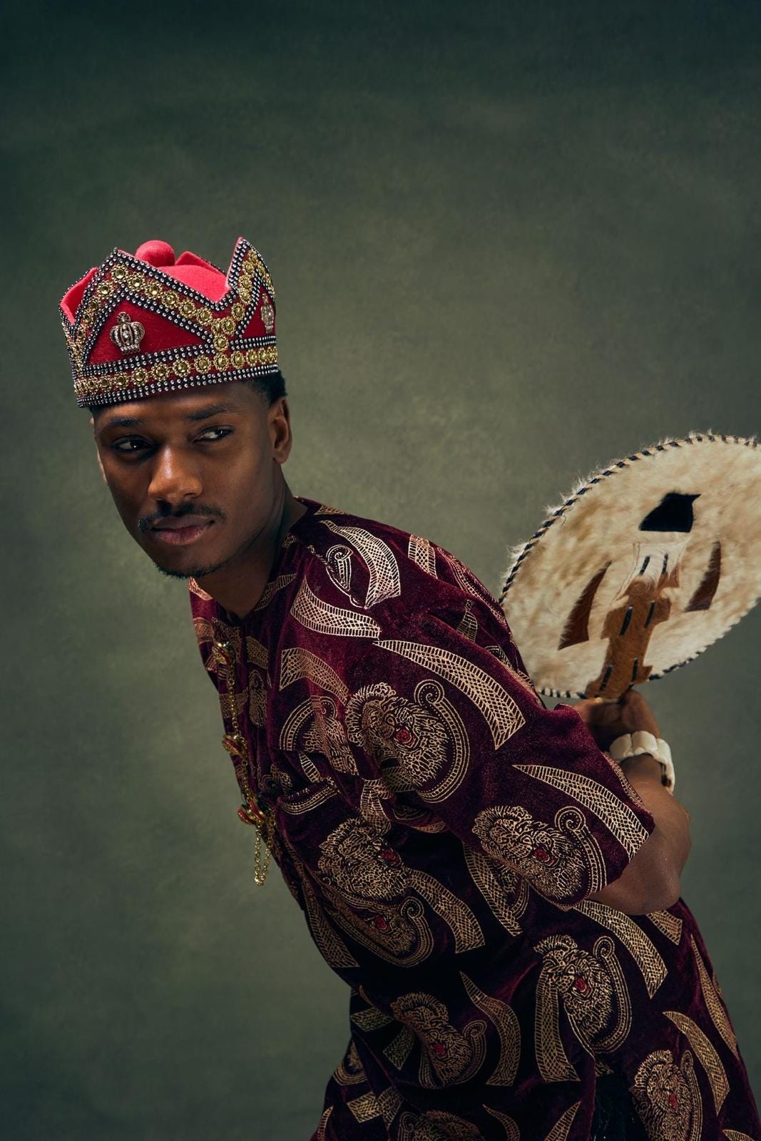 Handmade Isi Agu Outfit – Royal Nigerian Attire With Red Igbo Hat - Etsy