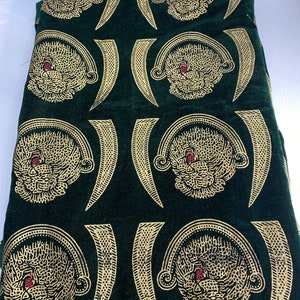 Isi Agu Burgundy Soft Velvet Fabric – Sold per Yard | African Velvet ...