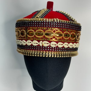 African Traditional Royal Hat, Igbo Cultural Red Hat, Latest Trendy ...