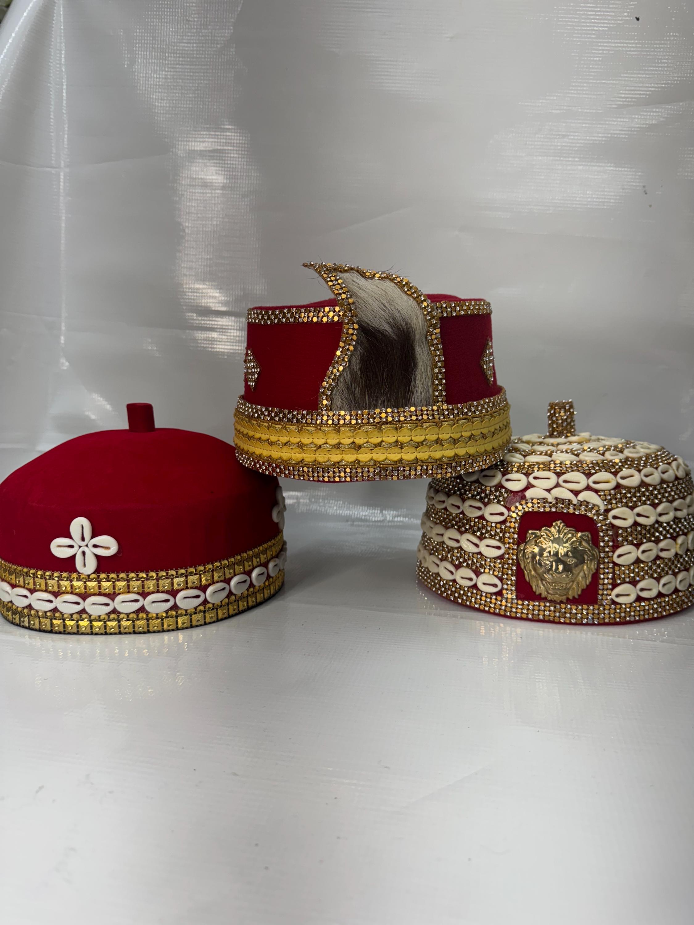 Igbo Beaded Chieftaincy Hat: African King Wedding Crown - Etsy