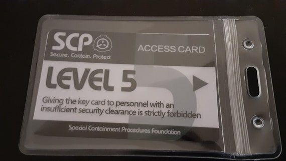 SCP Level Card | Etsy
