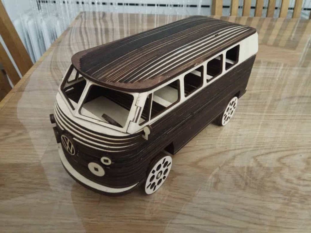 WV Billi T1 as a 3D Standing Model Wooden Model - Etsy