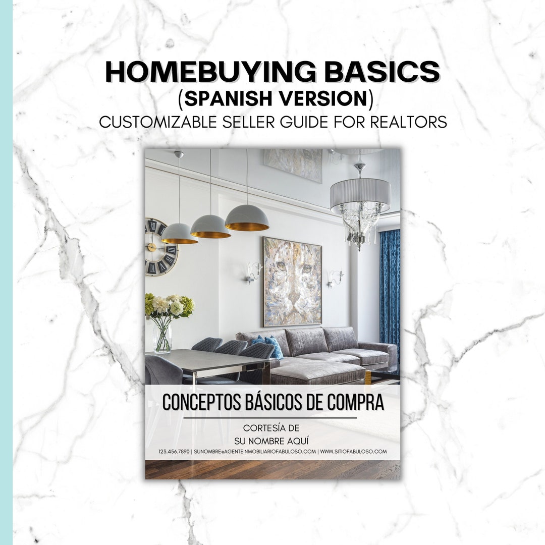 Spanish Home Buyer Handbook: Realtor Marketing Template (canva Editable ...