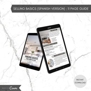 Spanish Real Estate Seller Guide | Editable Realtor Handbook | Canva ...
