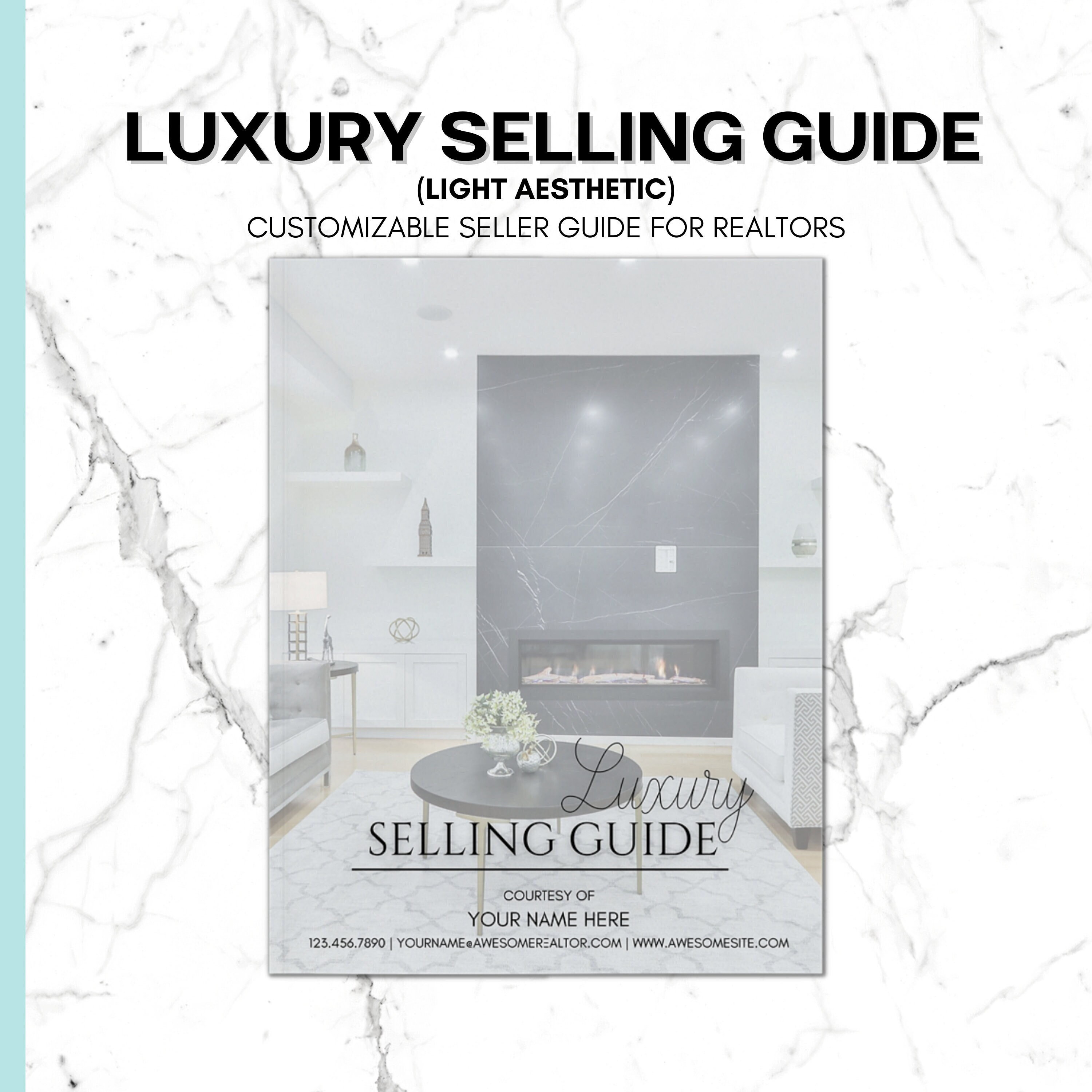 Luxury Home Selling Guide Light Aesthetic Listing - Etsy