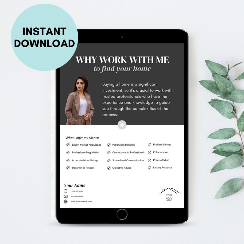 Real Estate Buyer Flyers | Editable Commission & Compensation Templates ...