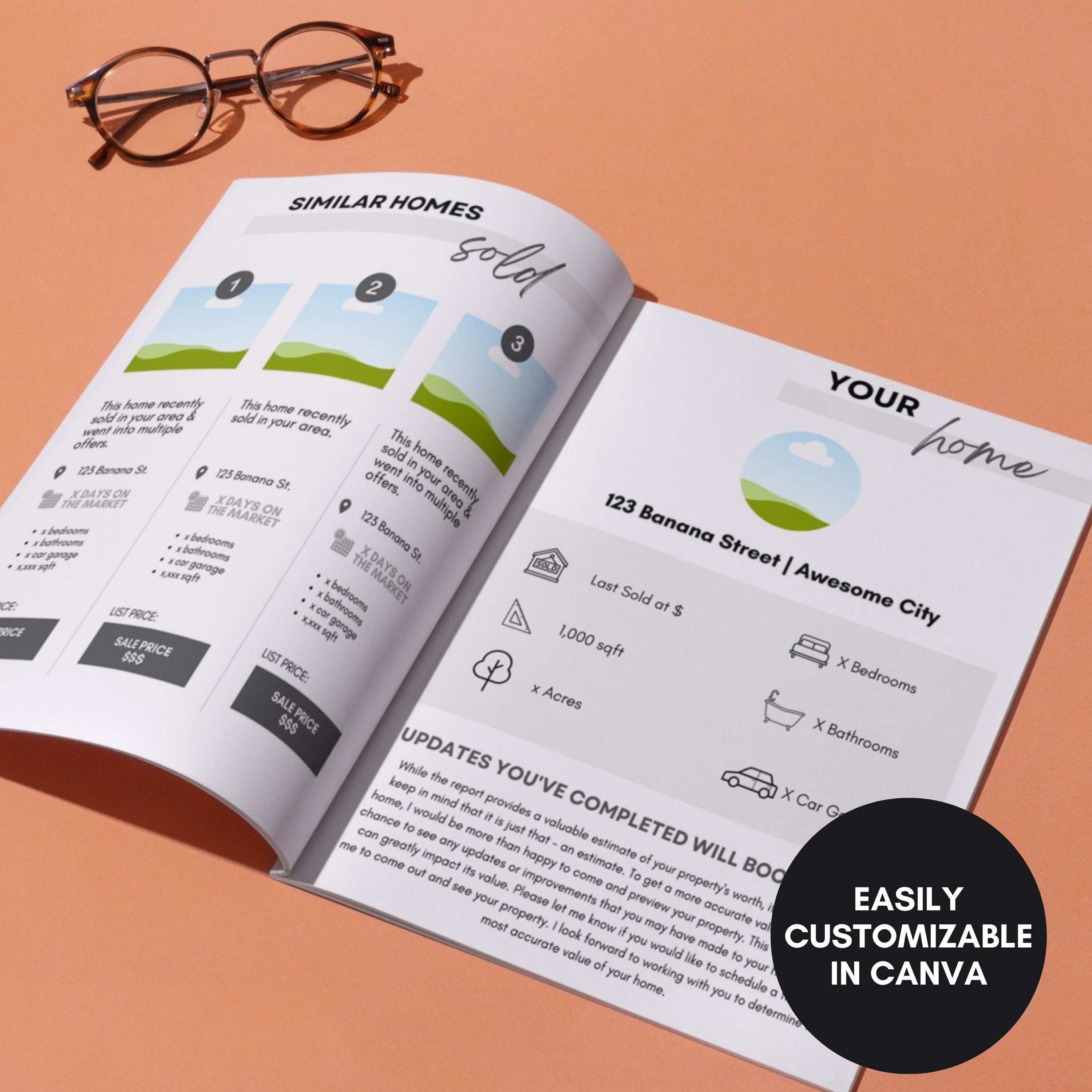 Home Equity Report Editable CMA a Day Template Comparative Market ...