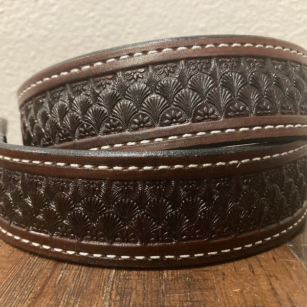 Hand Tooled Leather Belts - Etsy
