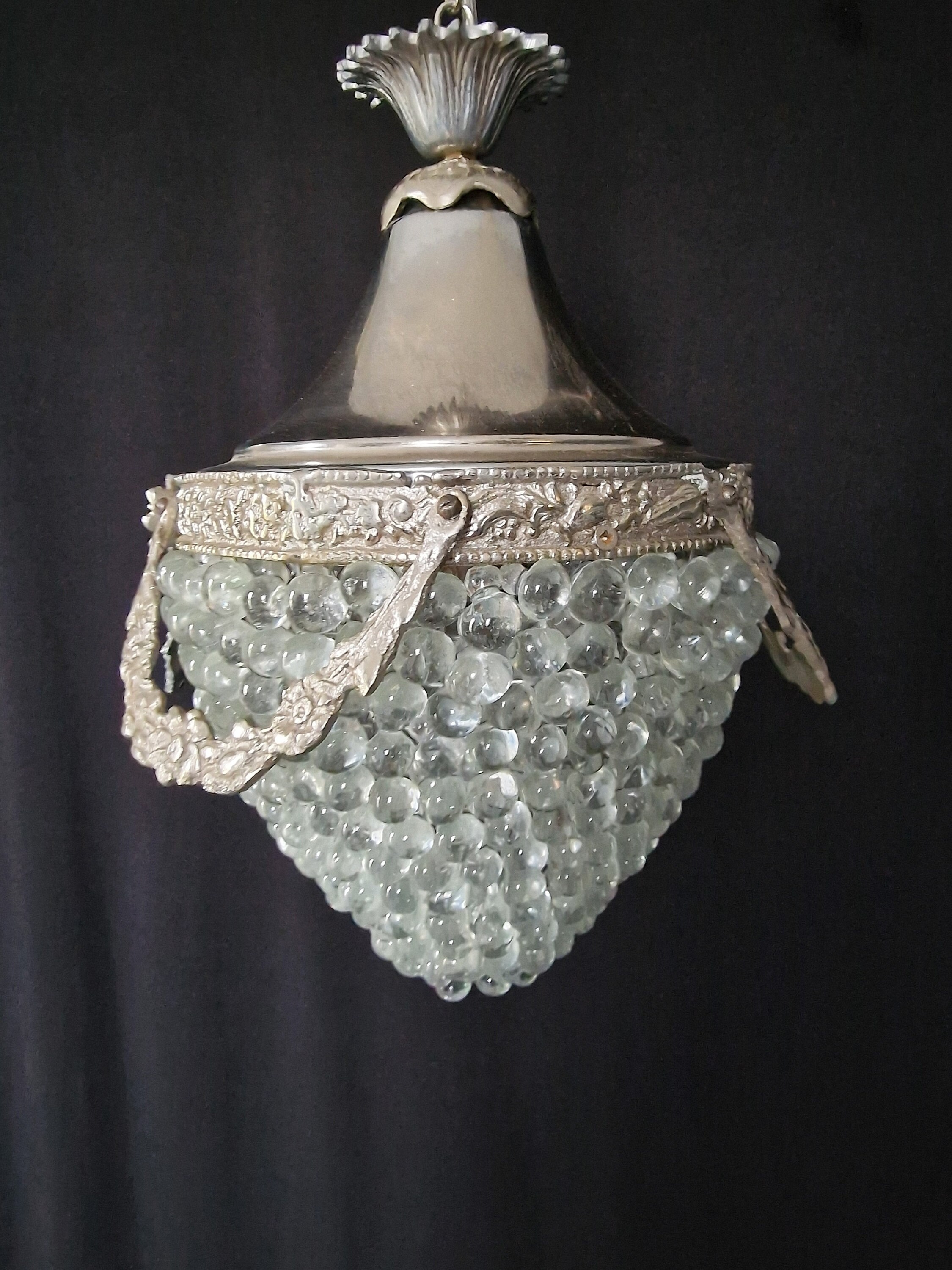 Vintage Murano Style Handblown Grape Ceiling Light Regency Style ...