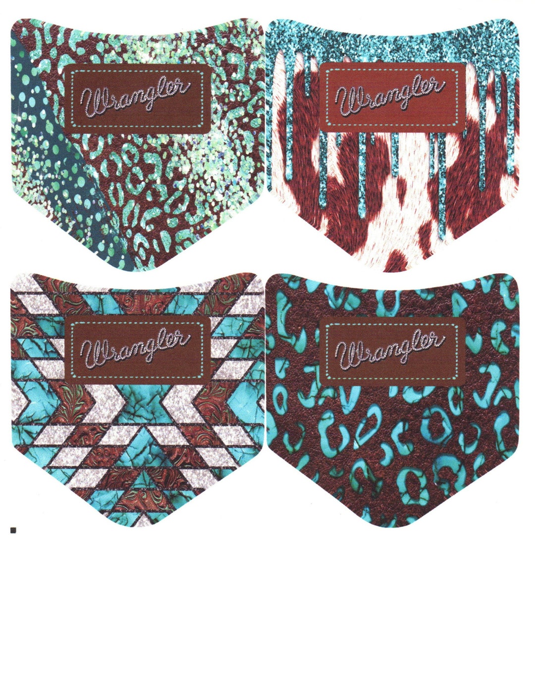 Freshie Cardstock Cutouts: Western Pocket Designs - Etsy