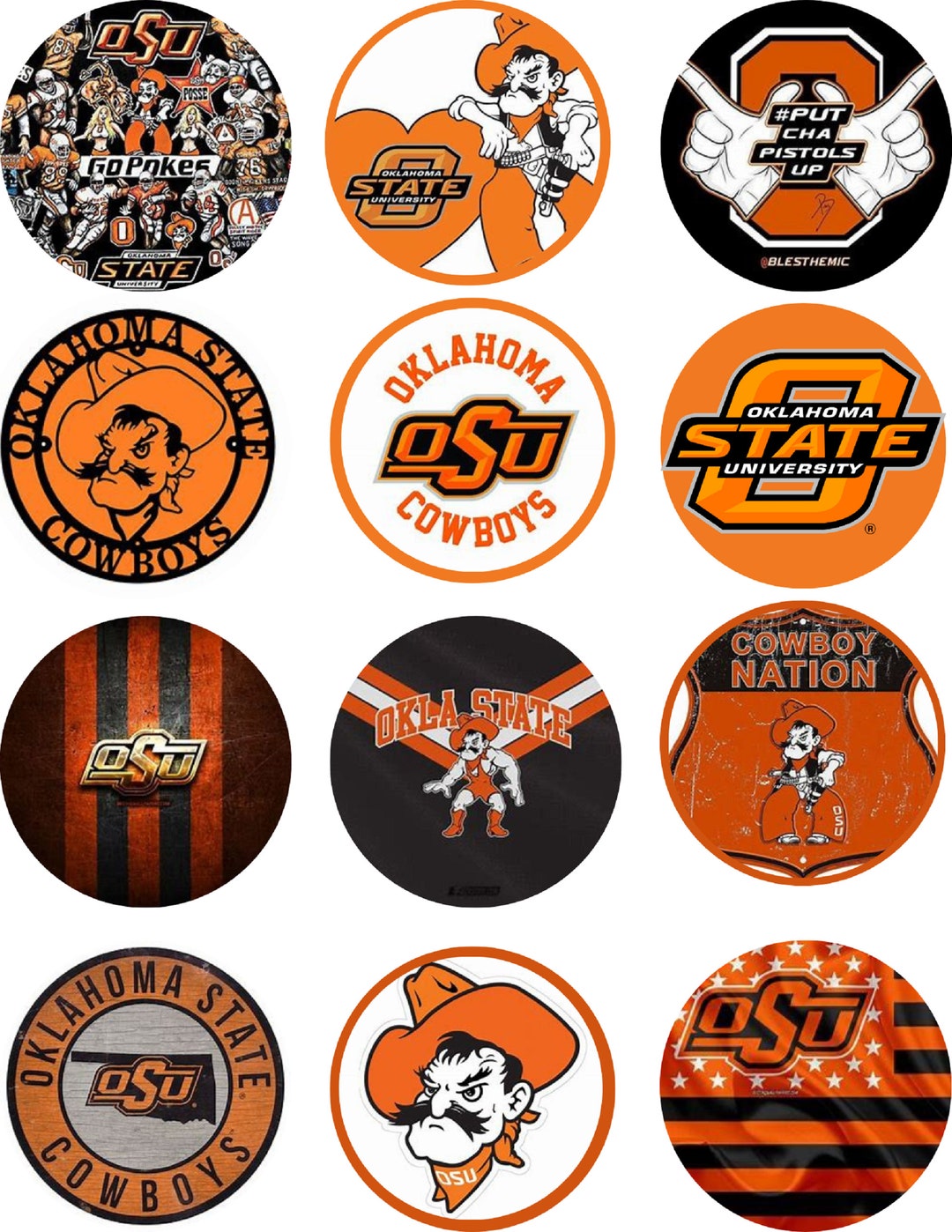 Círculos de cartulina de OSU Recortes de cartulina Freshies - Etsy México