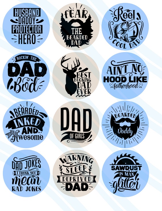 12 Cool Dad Sayings Cardstock Cutouts Freshies Cardstock - Etsy