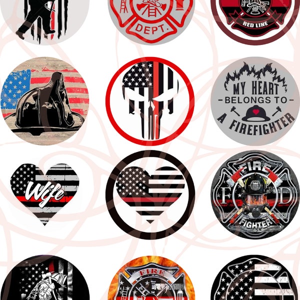 Firefighter Cutouts - Etsy