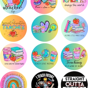 Teacher Appreciation Cardstock Circles, Cardstock Cutouts, Cardstock ...